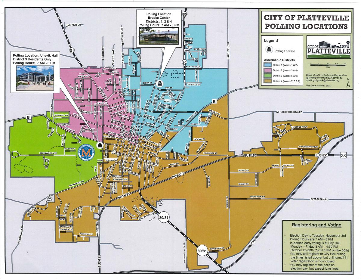District & Ward Maps | Platteville Wisconsin